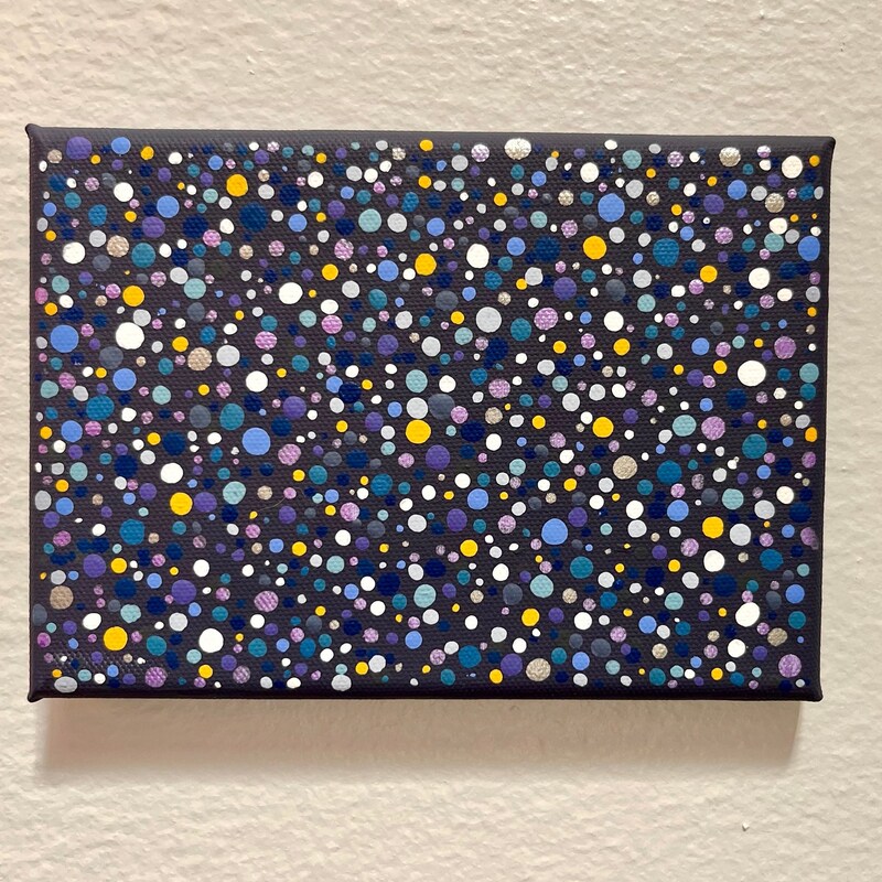 Abstract Dot Painting Art - Etsy