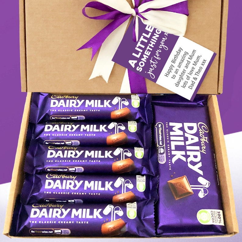 Cadbury Dairy Milk Chocolate Bar Gift Box - Etsy