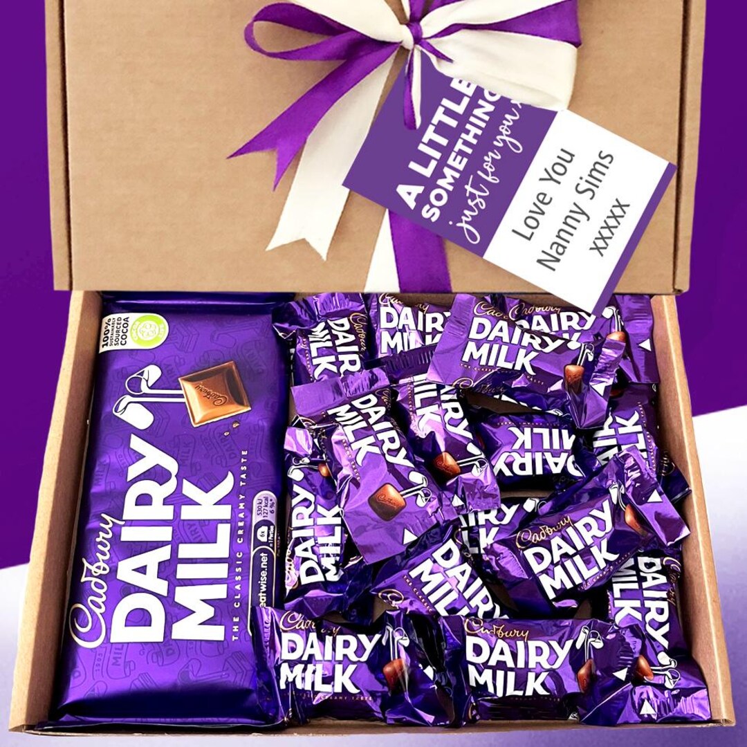 Cadbury Dairy Milk Chocolate Bar Gift Box - Etsy UK