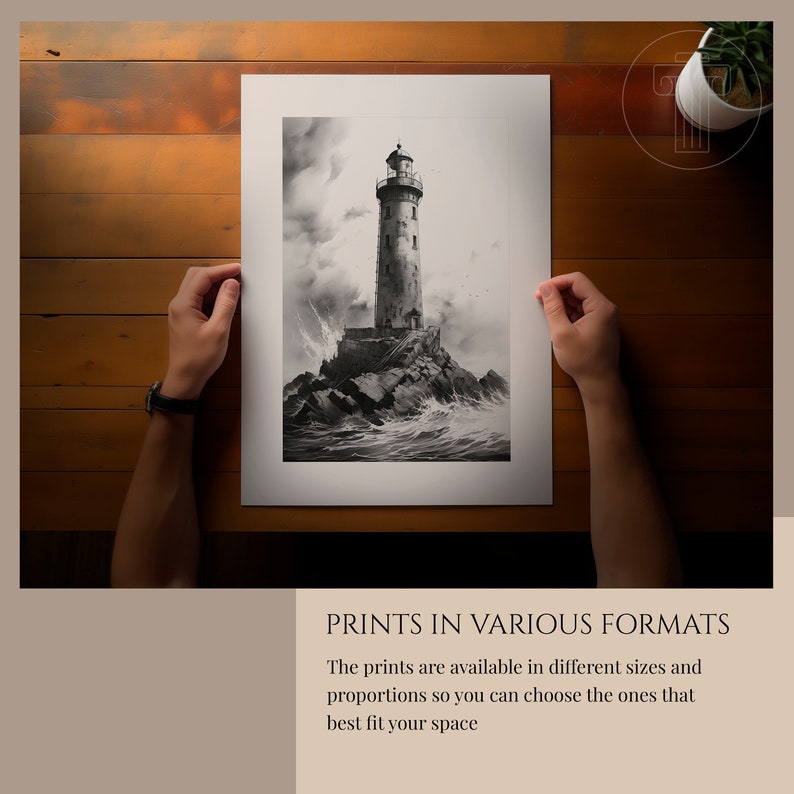 Vintage Lighthouse Architectural Print. Ancient Buildings Etching ...