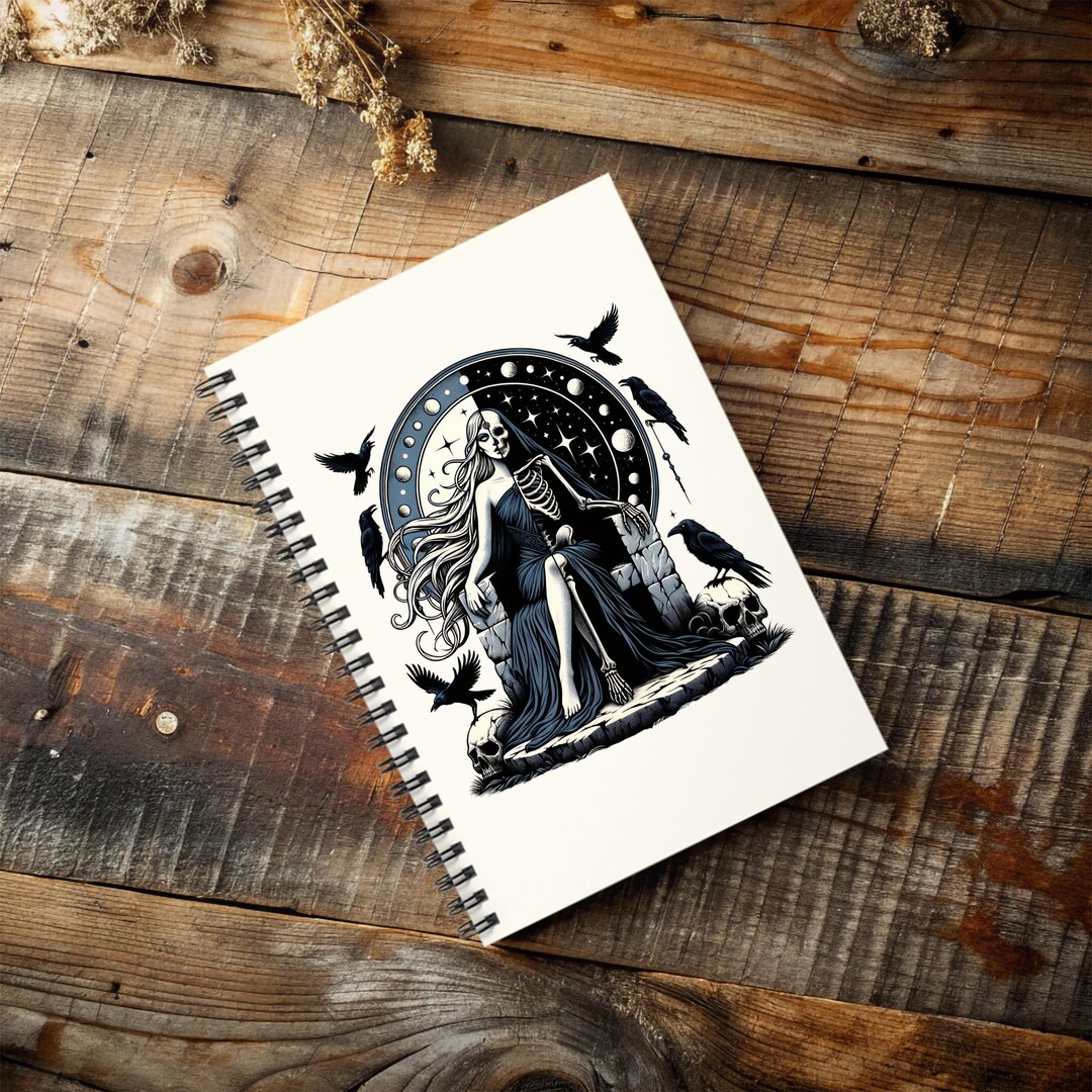Underworld Dark Goddess Spiral Notebook for Witches - Book of Shadows ...