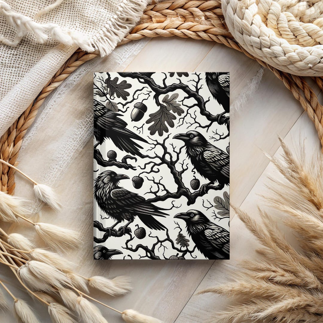 Raven Journal: Gothic Witchcraft Notebook - Autumn Spellbook - Etsy