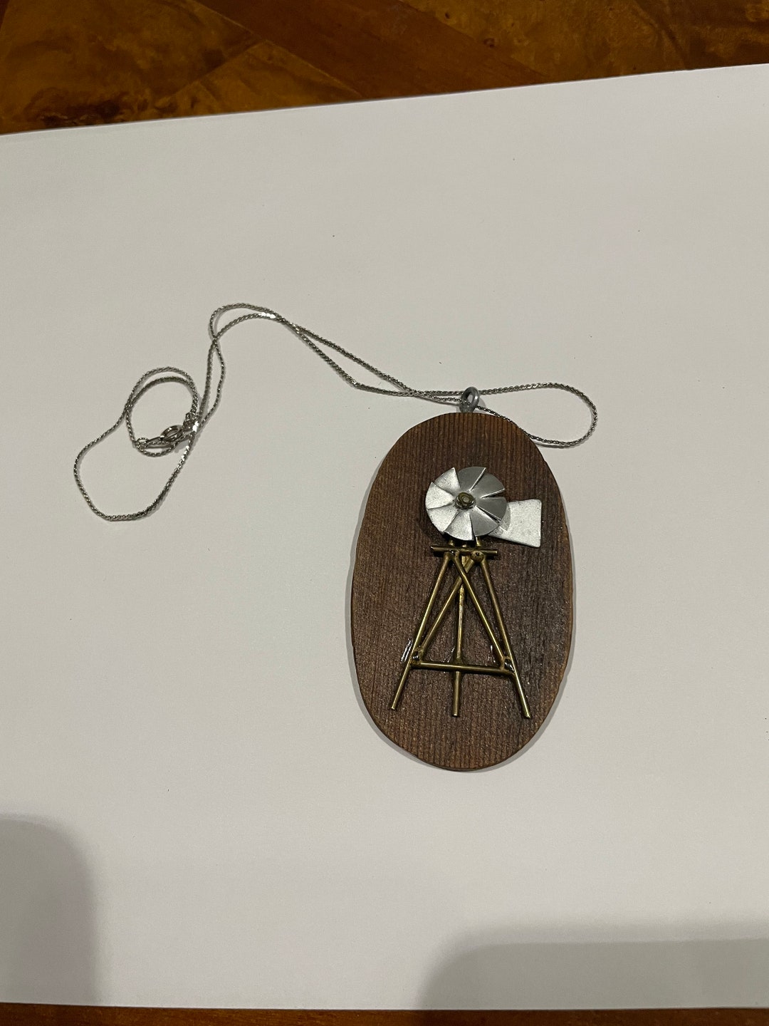 Working Windmill Pendant Necklace - Etsy