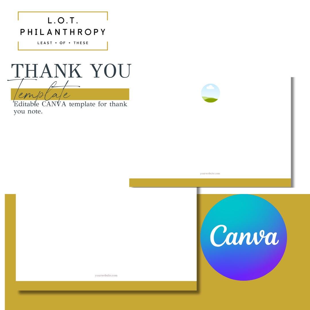 Editable Annual Report, Thank You Note, and Newsletter Template Kit - Etsy