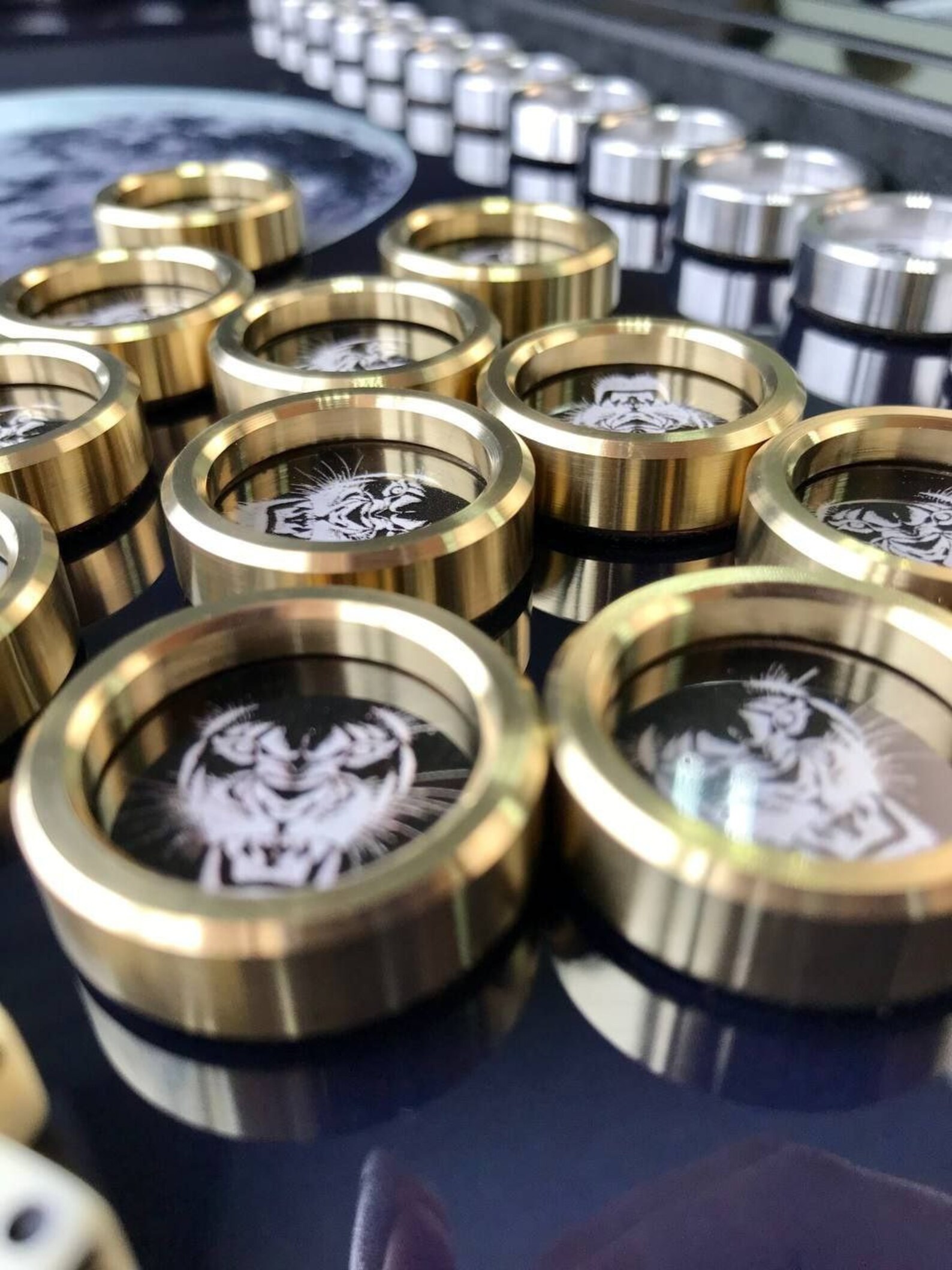 Luxurious Metal Backgammon, Exclusive Game for Two Players, Logic Game ...