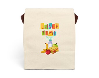 Hangry Canvas Lunch Bag With Strap - Etsy