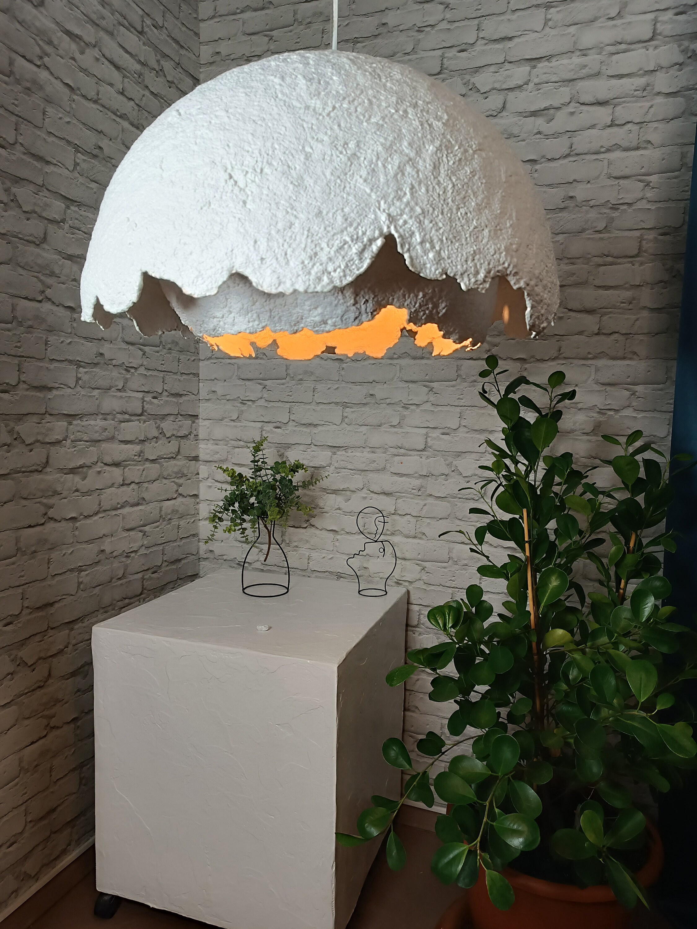 Big White Paper Lamp Original Paper Lamp Designer Lamp Home Light Paper ...