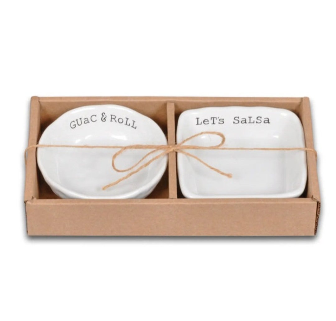 Guac and Salsa Bowl Set individual Size - Etsy