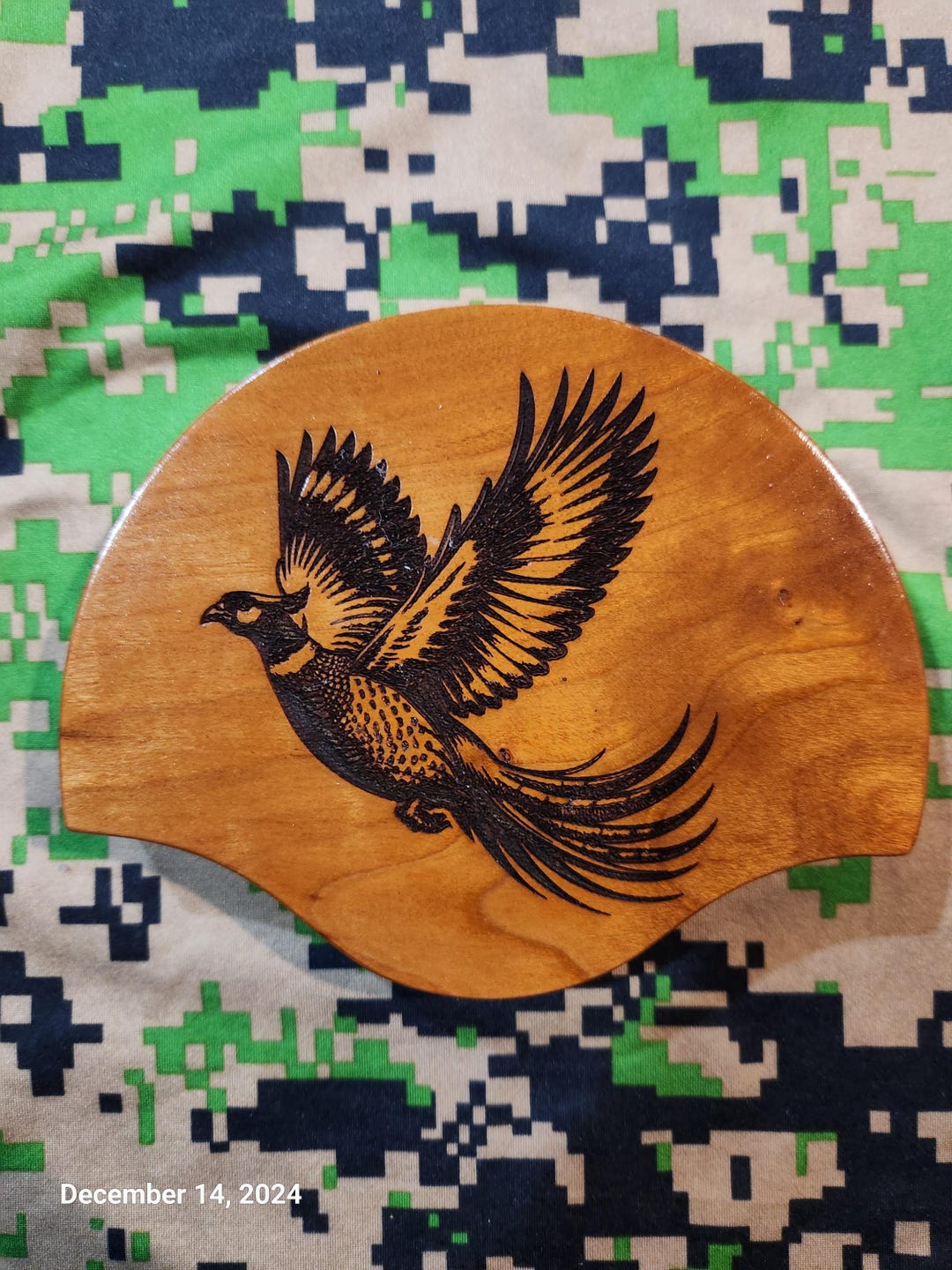 Pheasant Fan Tail Plaque No Feathers-aged PA Black Cherry - Etsy