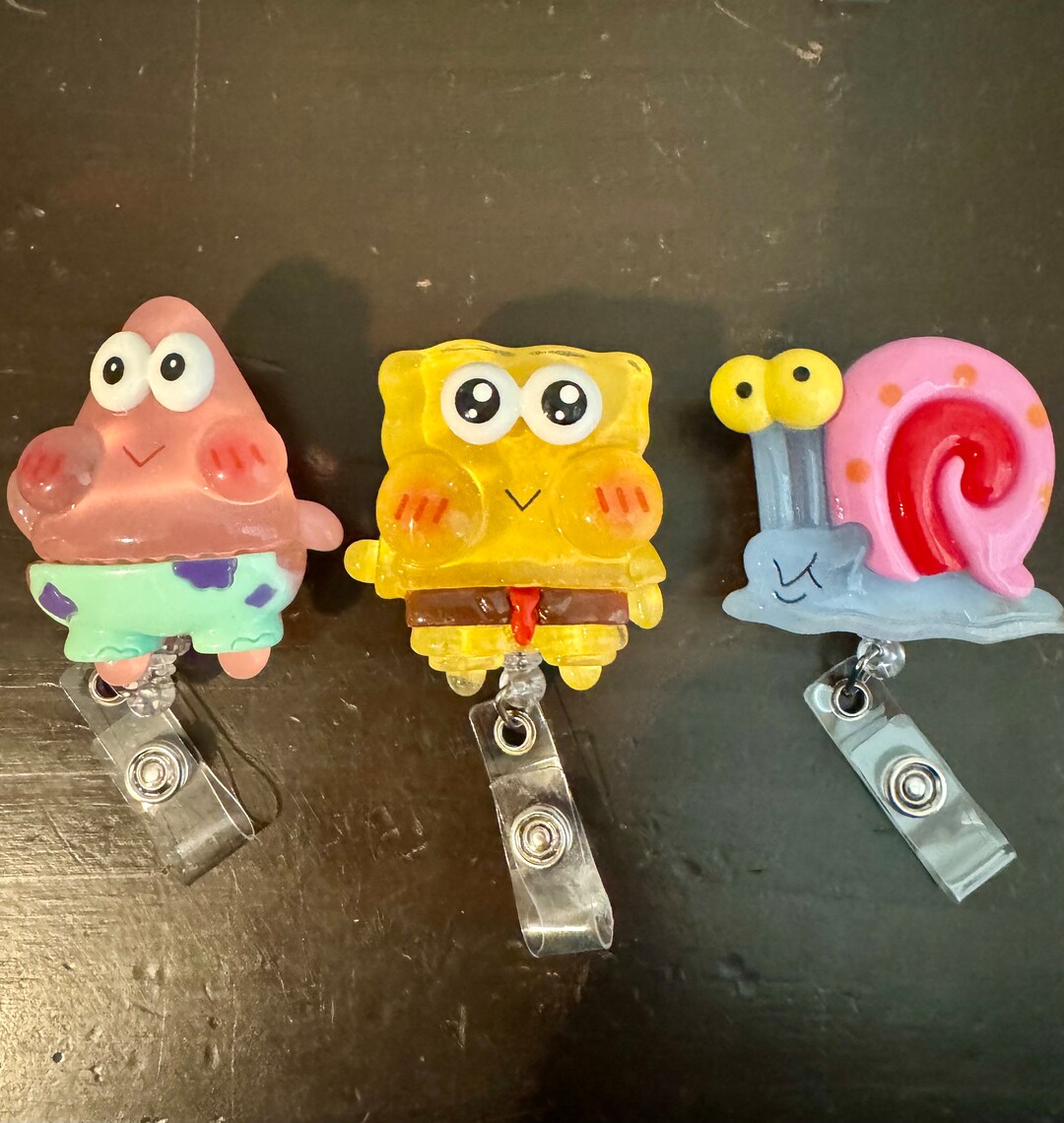 Sponge Buddy Badge Reel, 3D Badge Reel - Etsy
