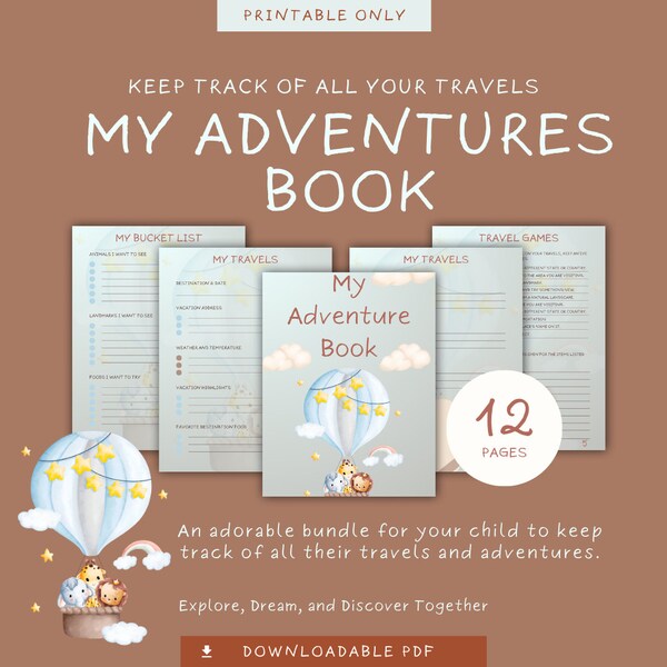 My Adventure Book - Etsy