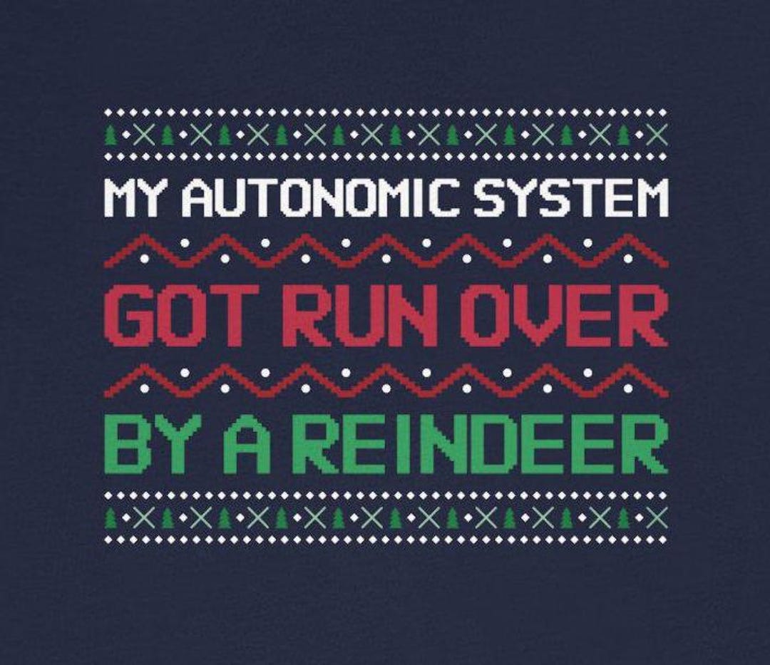 Autonomic System Got Run Over Reindeer T-shirts Funny Christmas Pots ...