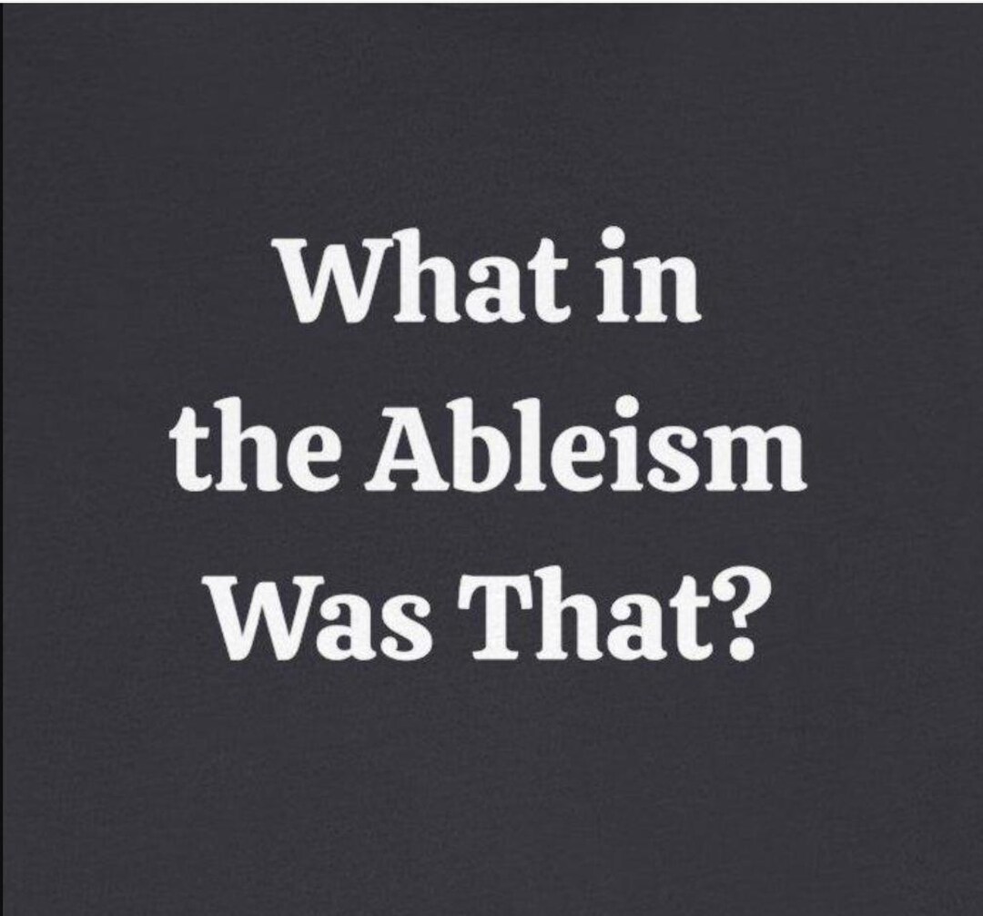What in Ableism That Disabled T-shirts Funny Humorous Disability ...