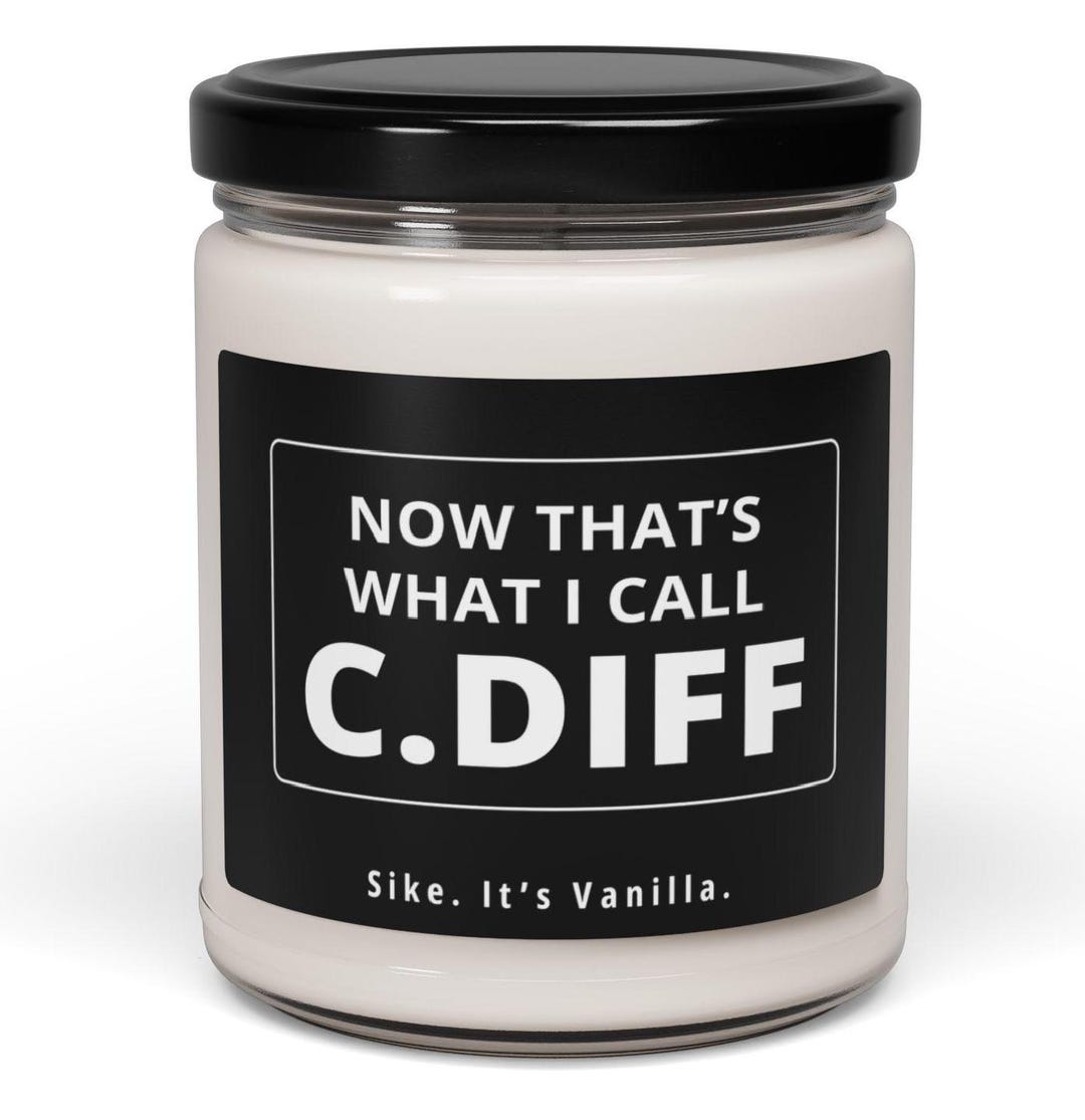 Now That's What I Call C. Diff Funny Candles Scented Vanilla Soy ...