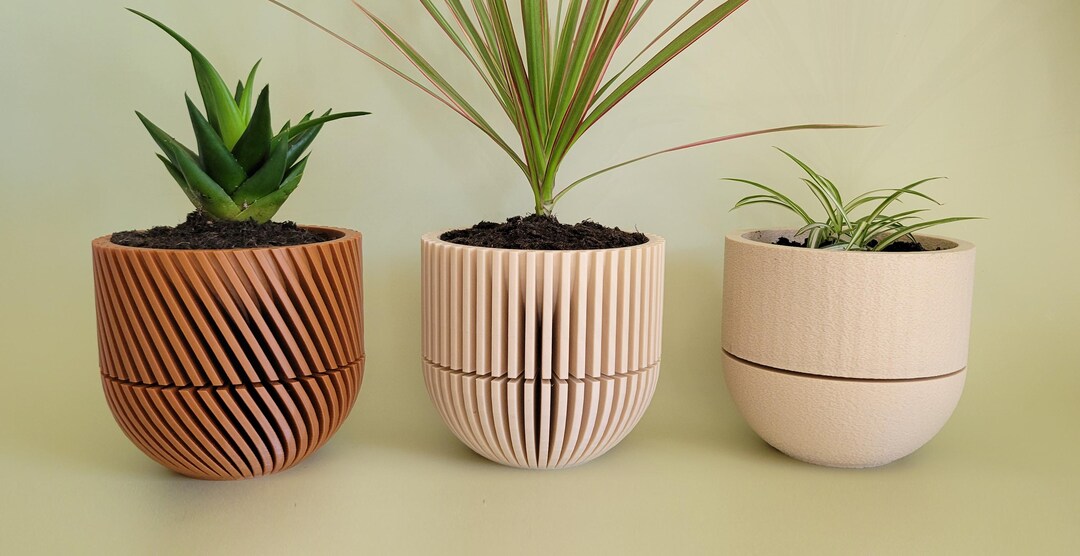 3D Printed Modular Planters: Mix & Match Customizable Plant Pot - Etsy