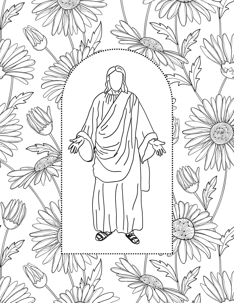 Young Women/relief Society Printable Coloring Pages Bundle - 5 Pack- 8 ...