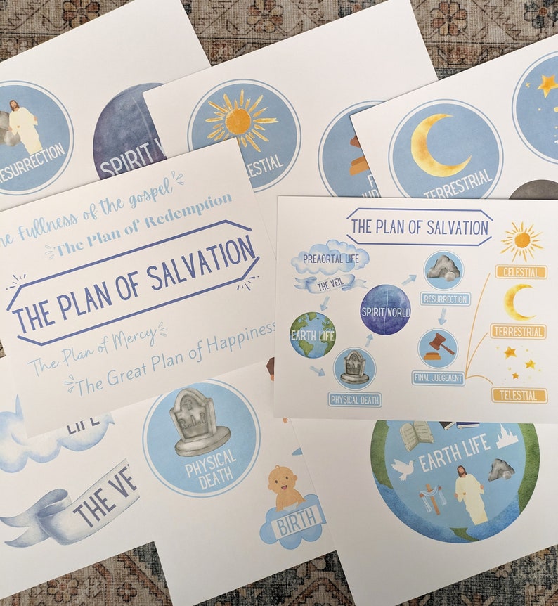 Plan of Salvation Bundle W/ Cutouts -instant PDF Download! Great for ...