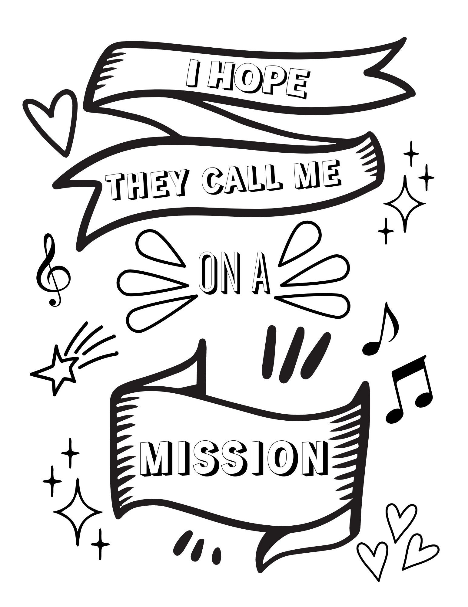 Come Follow Me Missionary Work Coloring Pages for Primary - 6 Pack ...
