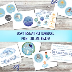 Plan of Salvation Bundle W/ Cutouts -instant PDF Download! Great for ...