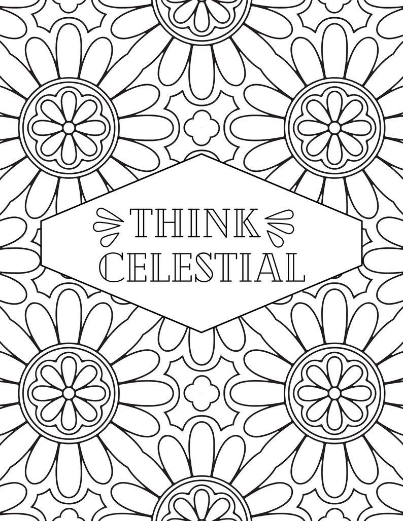 Young Women/relief Society Printable Coloring Pages Bundle - 5 Pack- 8 ...