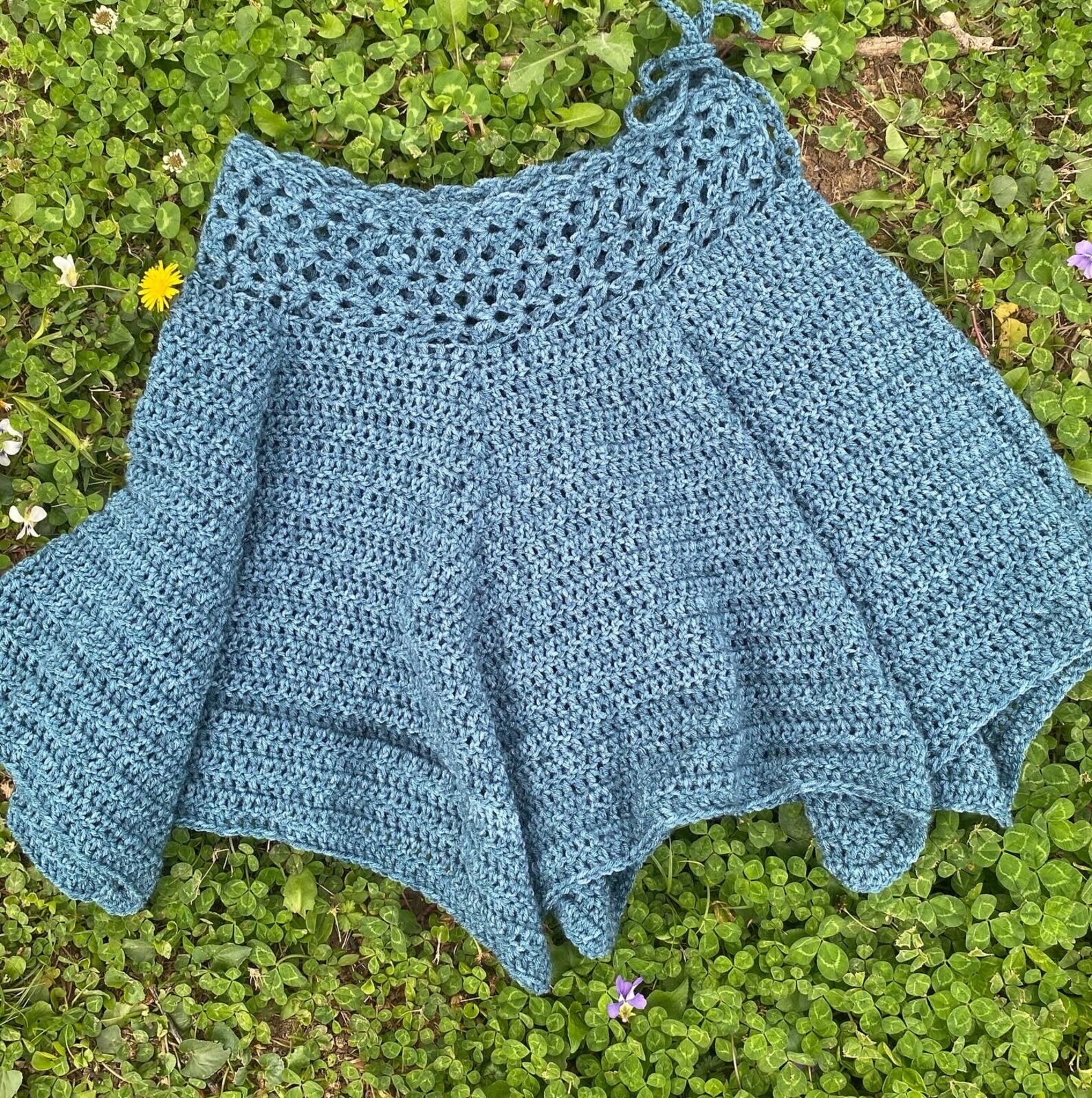 Handmade Crochet Ruffle Skirt - Etsy