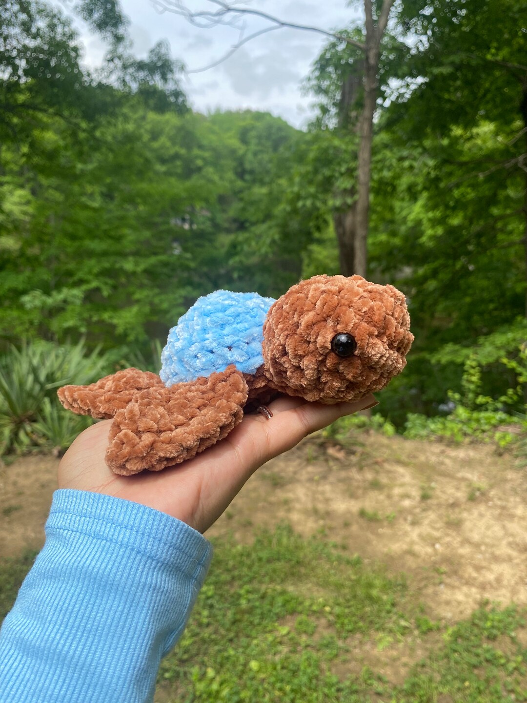 Tank-handmade Crochet Sea Turtle Stuffie Amigirumi Stuffed Animal ...