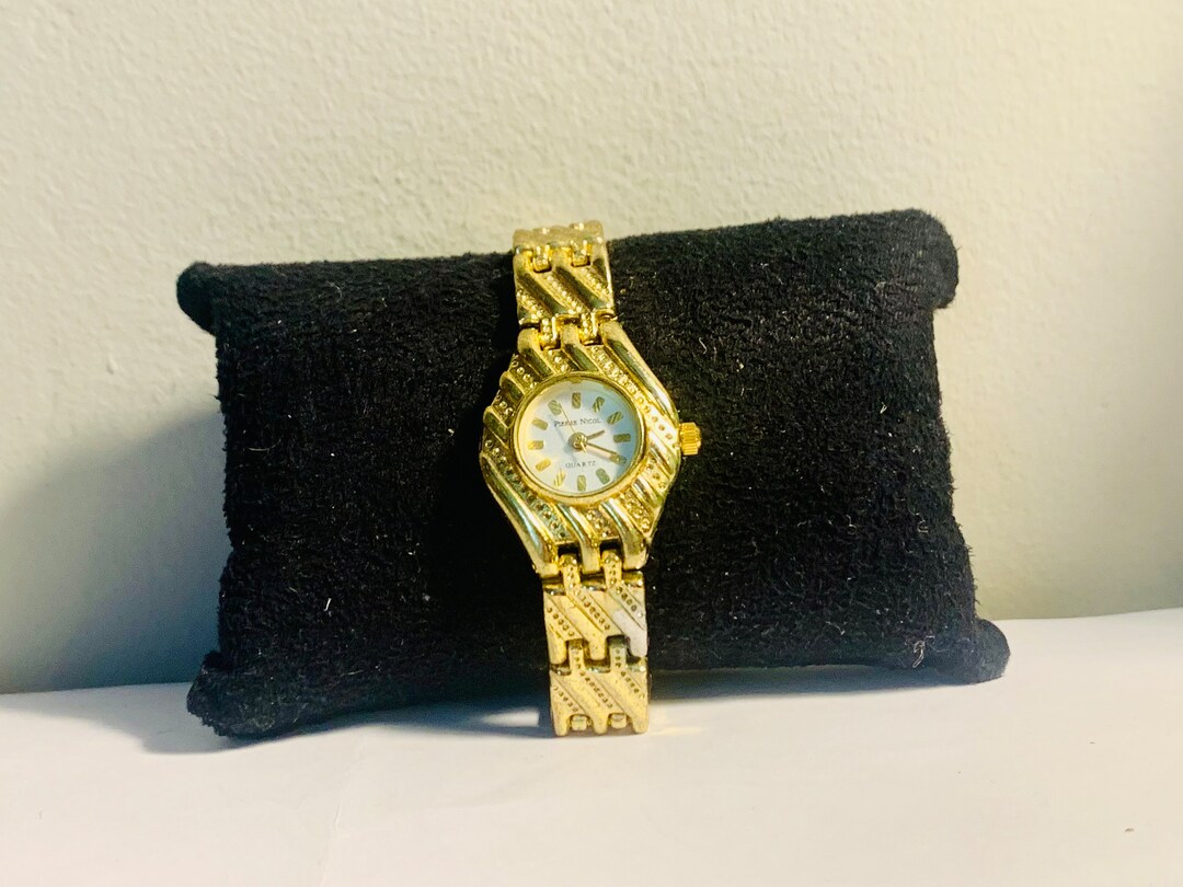 Vintage Pierre Nicol Ladies Watch Gold Toned New Battery Working - Etsy