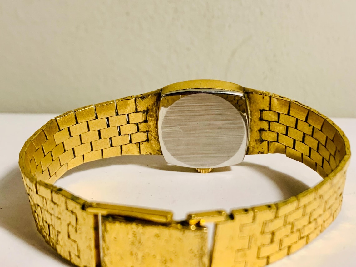 Vintage Bulova Ladies Tank Watch! Gold Toned! Wind up Mechanical ...