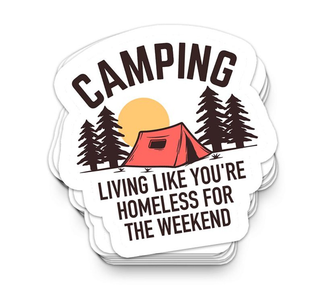 Let's Go Be Homeless Sticker Funny Water Bottle Stickers Fits ...