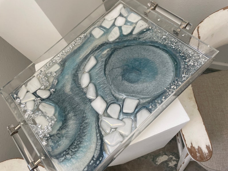 Resin Tray With Acrylic Handles - Etsy