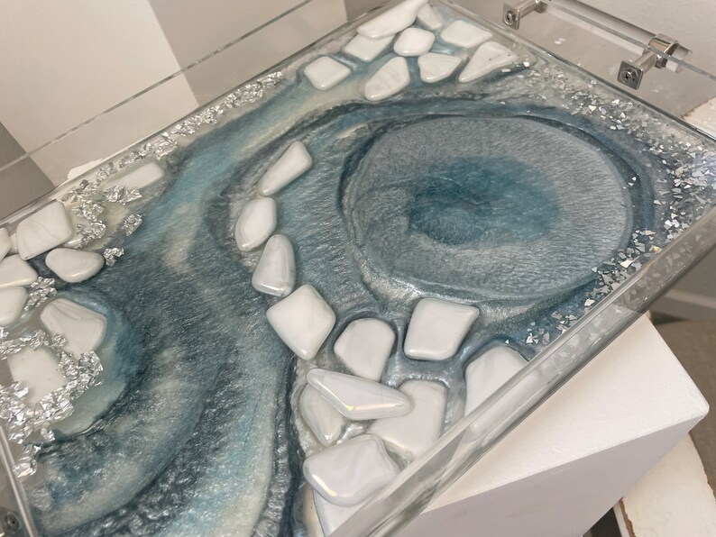 Resin Tray With Acrylic Handles - Etsy