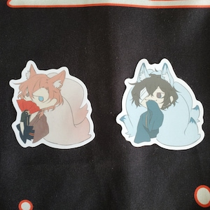 BSD Soukoku Stickers Dazai and Chuuya - Etsy