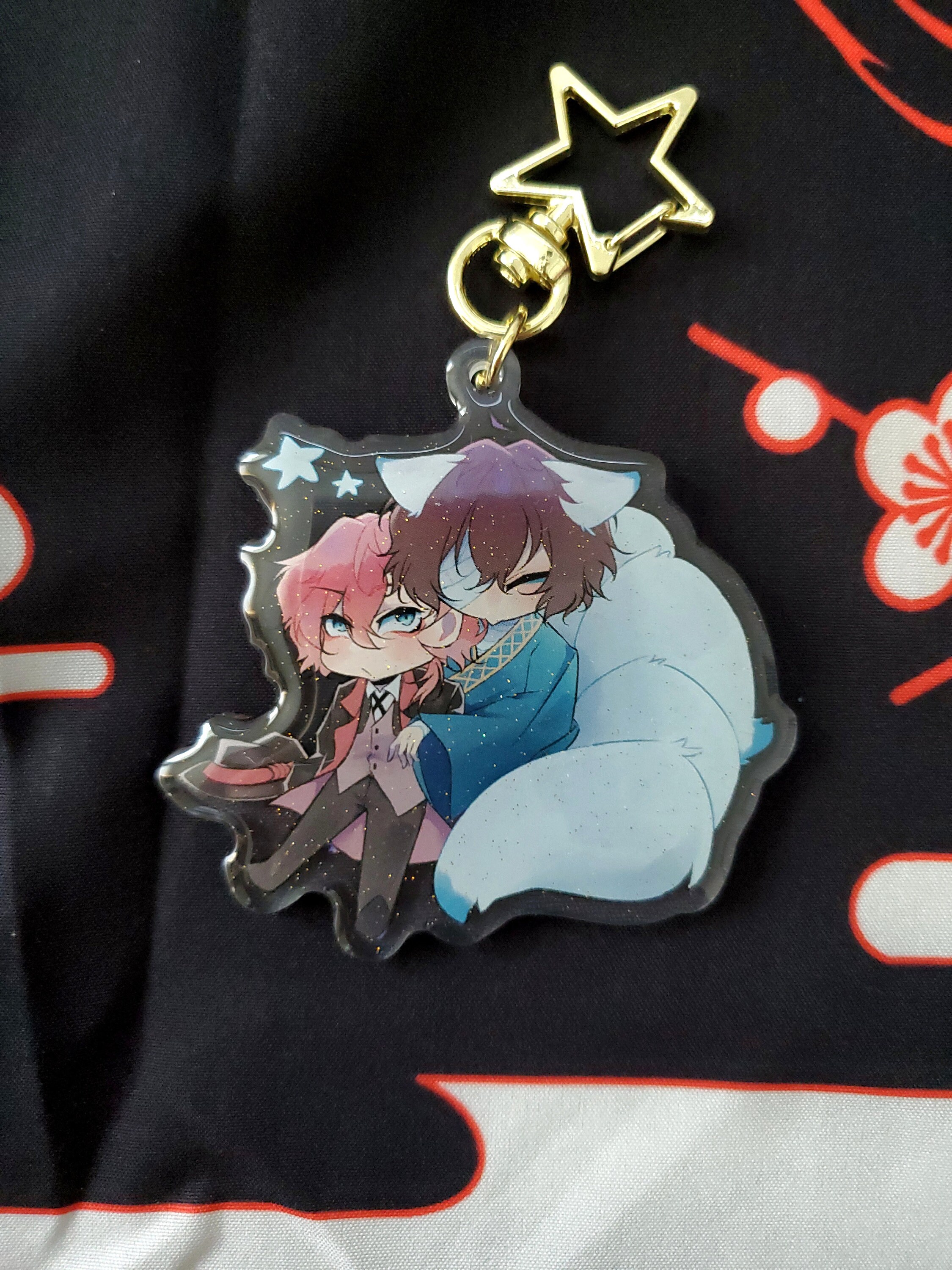BSD Soukoku Keychain Dazai and Chuuya - Etsy