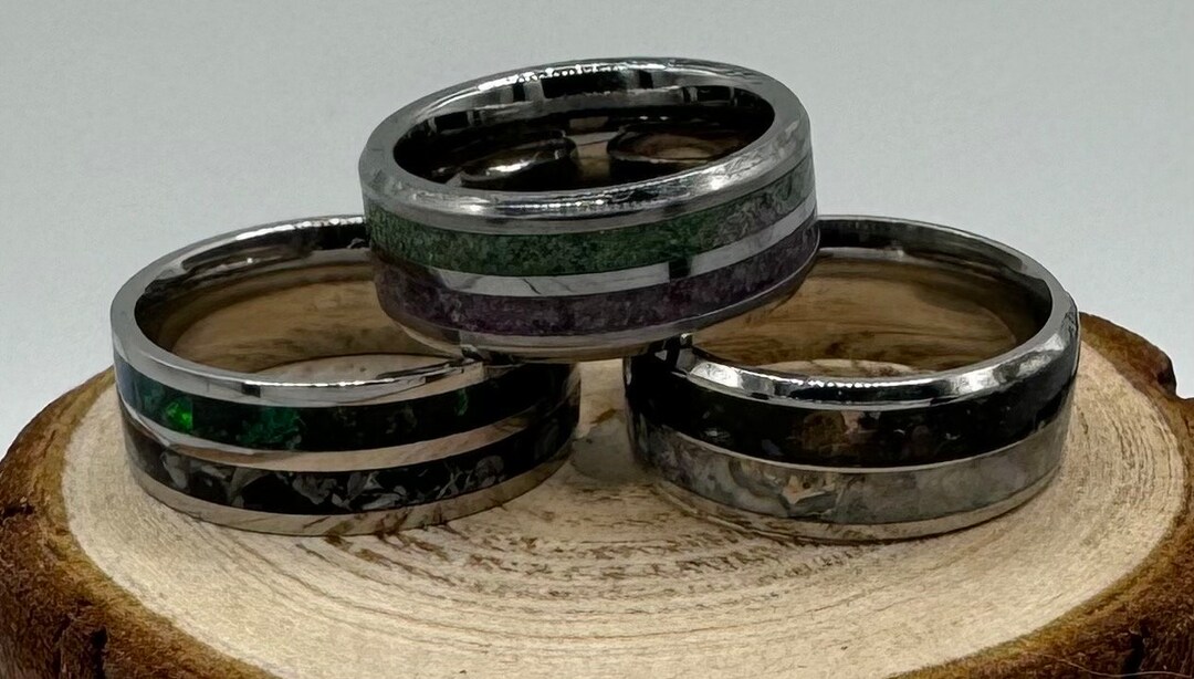 Custom Double Channel Inlay Ring - Design Your Own - Etsy