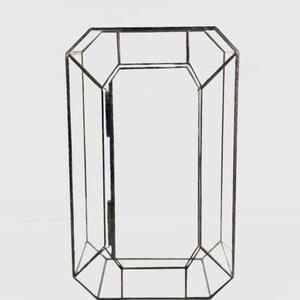 Glass Terrarium Box With Door, Geometric Plant Holder, Modern Mossarium ...