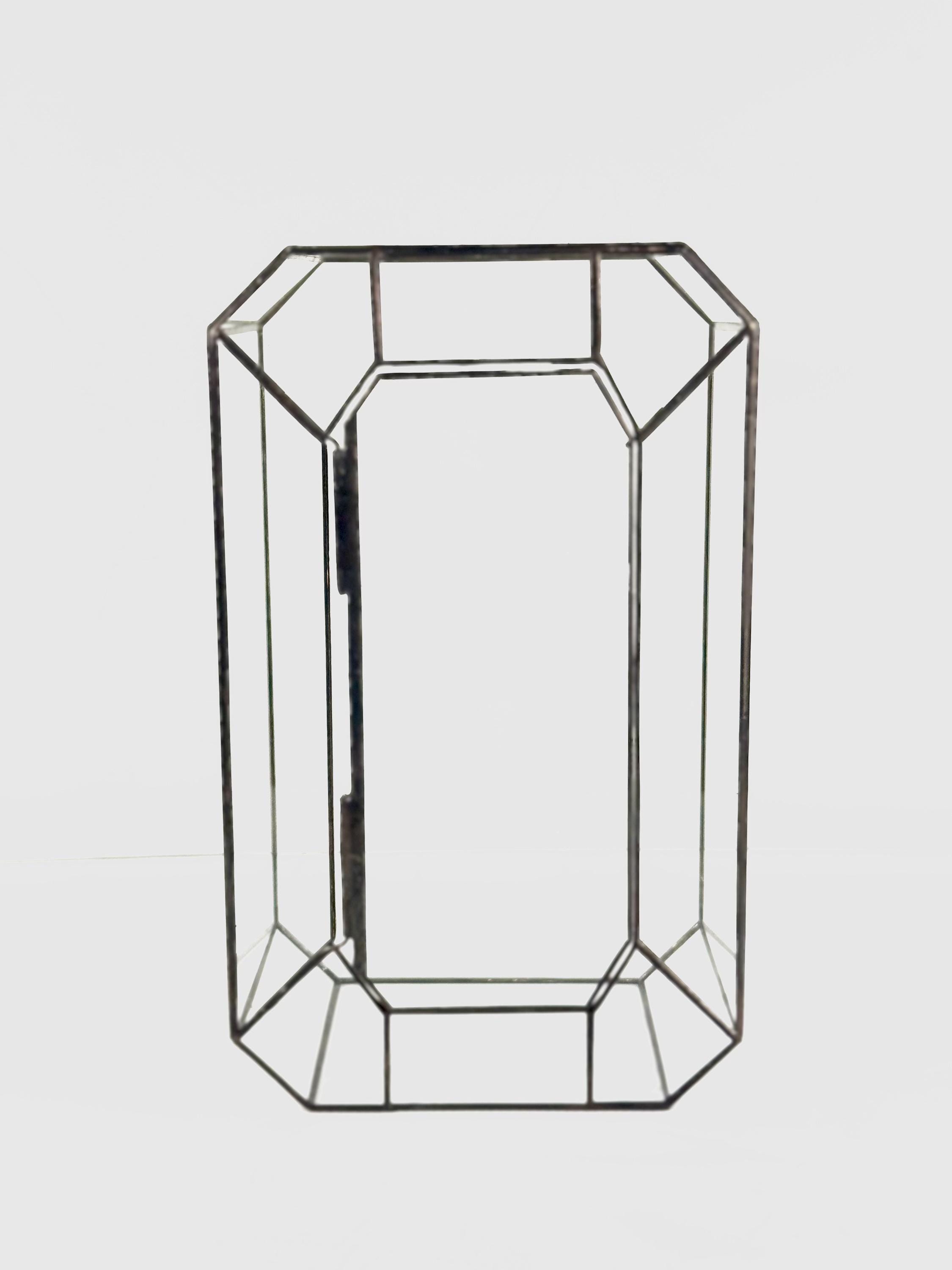 Glass Terrarium Box With Door, Geometric Plant Holder, Modern Mossarium ...
