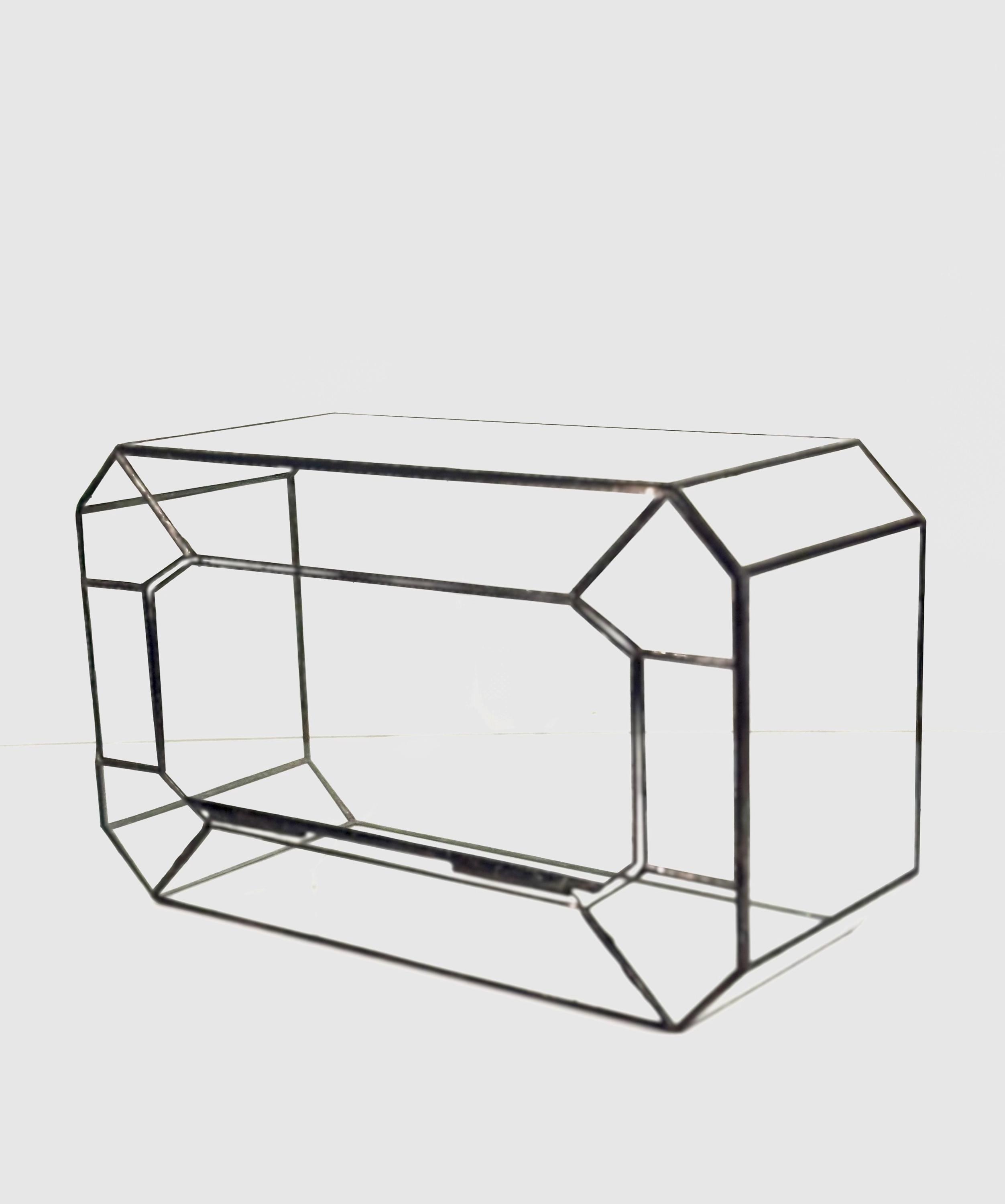 Glass Terrarium Box With Door, Geometric Plant Holder, Modern Mossarium ...