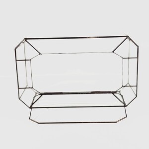 Glass Terrarium Box With Door, Geometric Plant Holder, Modern Mossarium ...