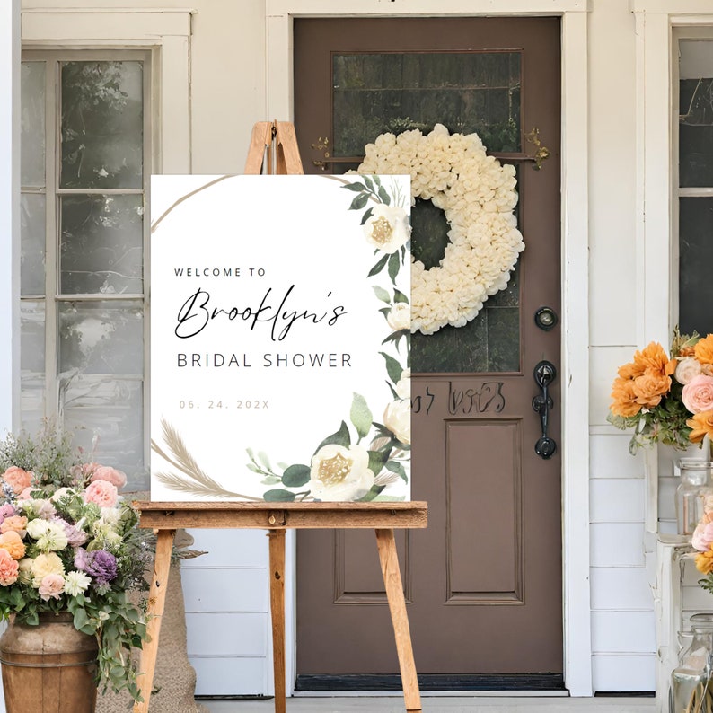 Bridal Shower Sign Digital Download Printable Wedding Shower Decor ...