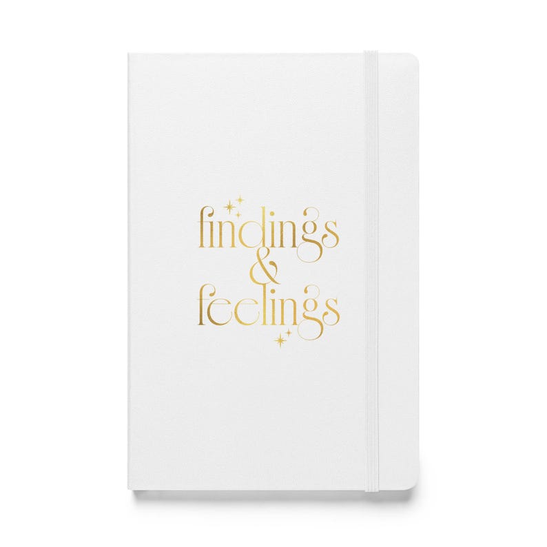 FINDINGS & FEELINGS Hardcover Bound Notebook - Etsy