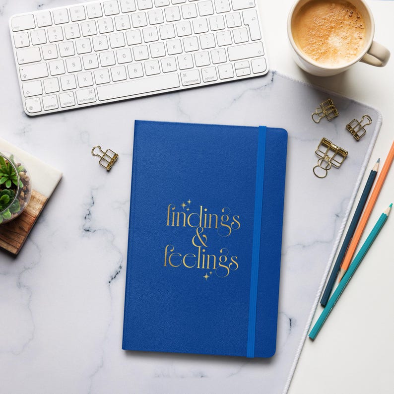 FINDINGS & FEELINGS Hardcover Bound Notebook - Etsy