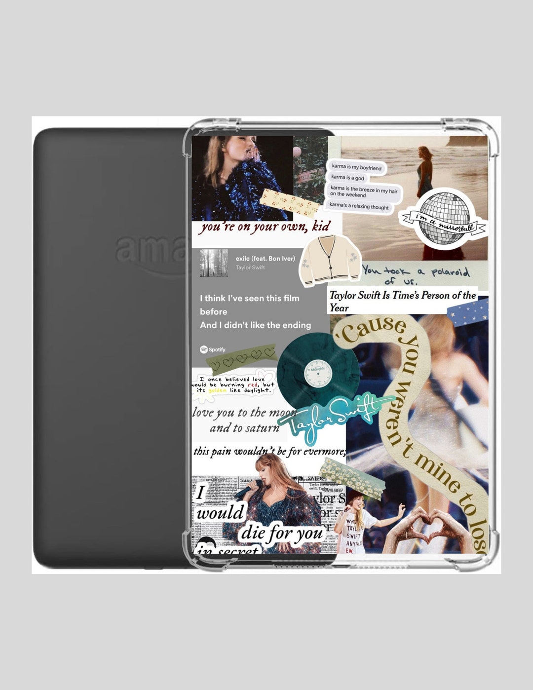 Taylor Swift Inspired Kindle Case Insert - Etsy