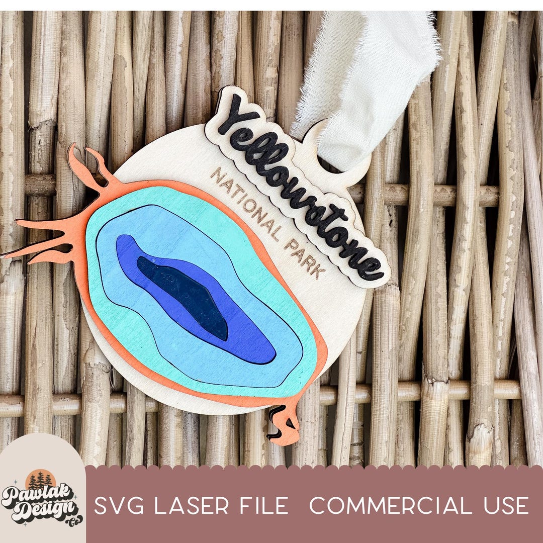 Yellowstone SVG Yellowstone National Park Grand Prismatic Springs ...