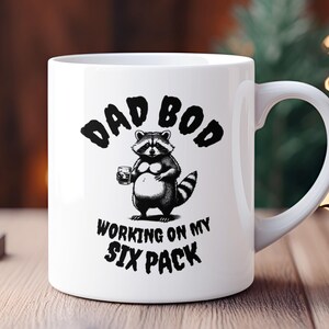 Funny Dad Bod Raccoon PNG, Beer Drinking Animal Sublimation Design, Six ...
