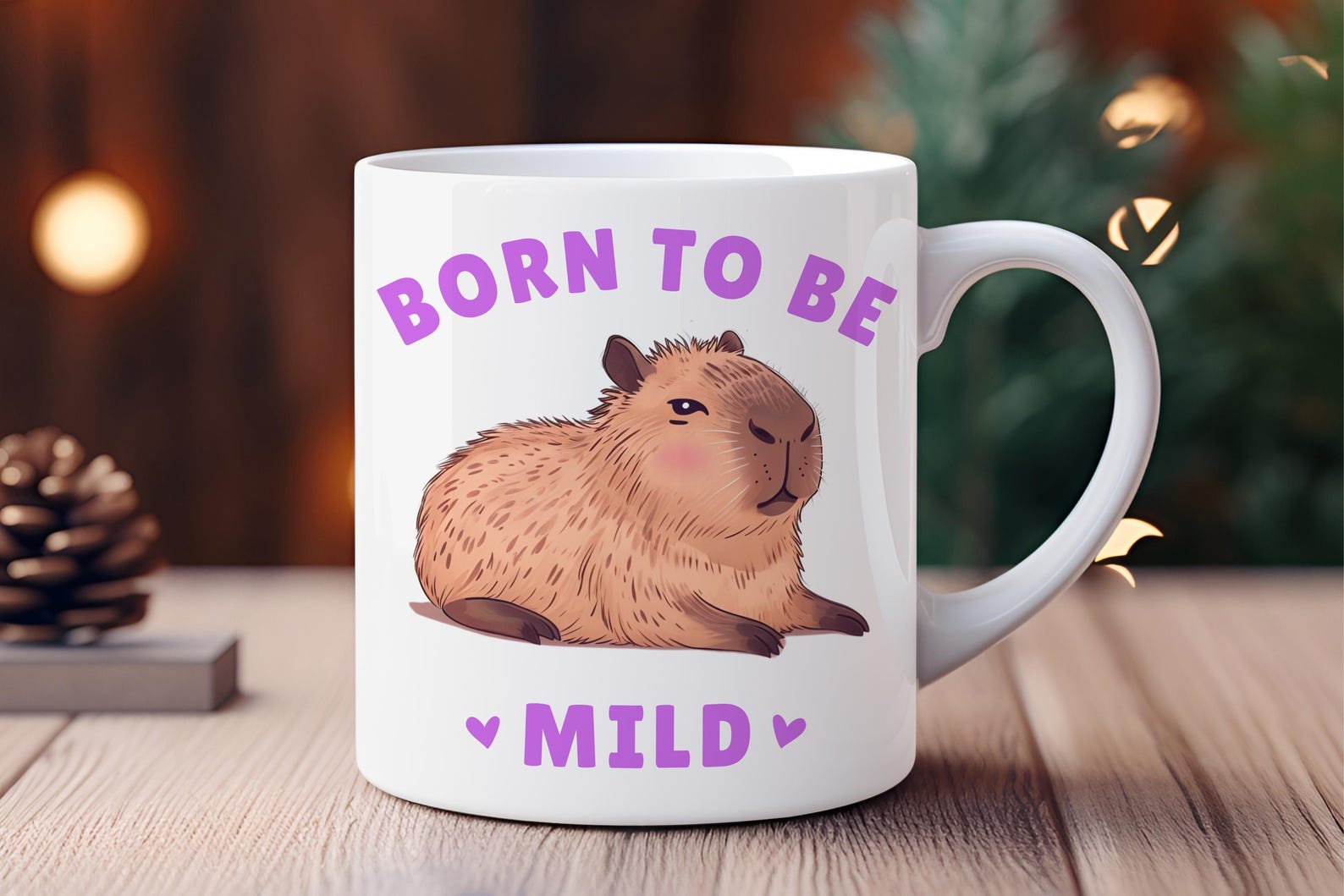 Funny Capybara PNG: Born to Be Mild Meme (digital Print) - Etsy