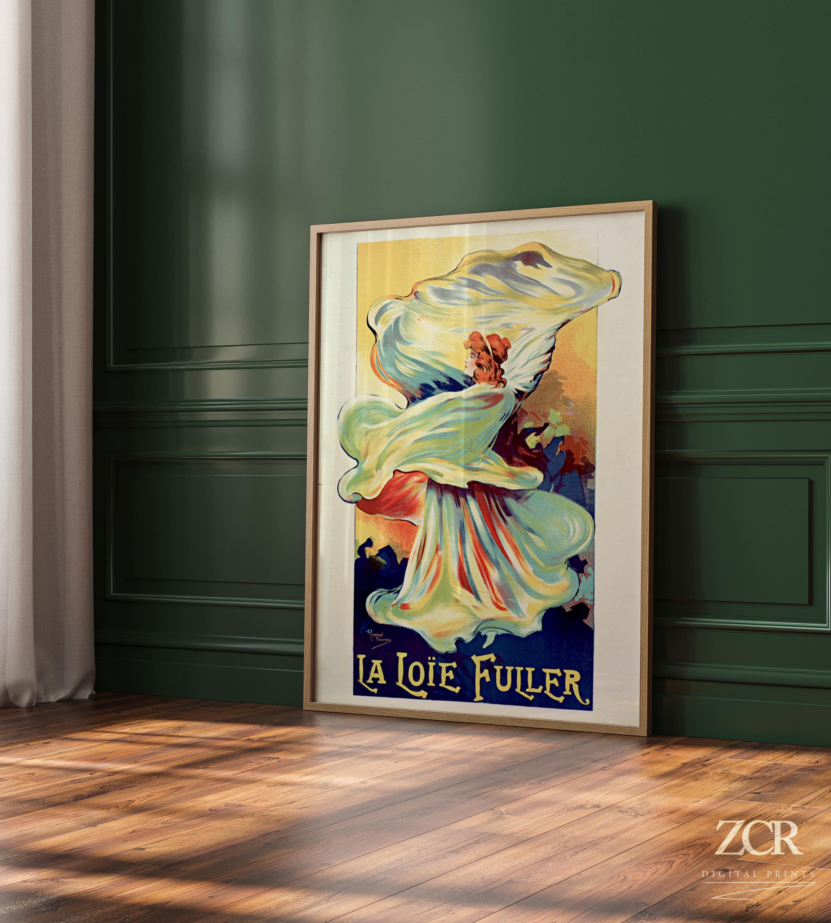 Vintage Loie Fuller Poster, Folies Bergere | Printable Art Nouveau ...