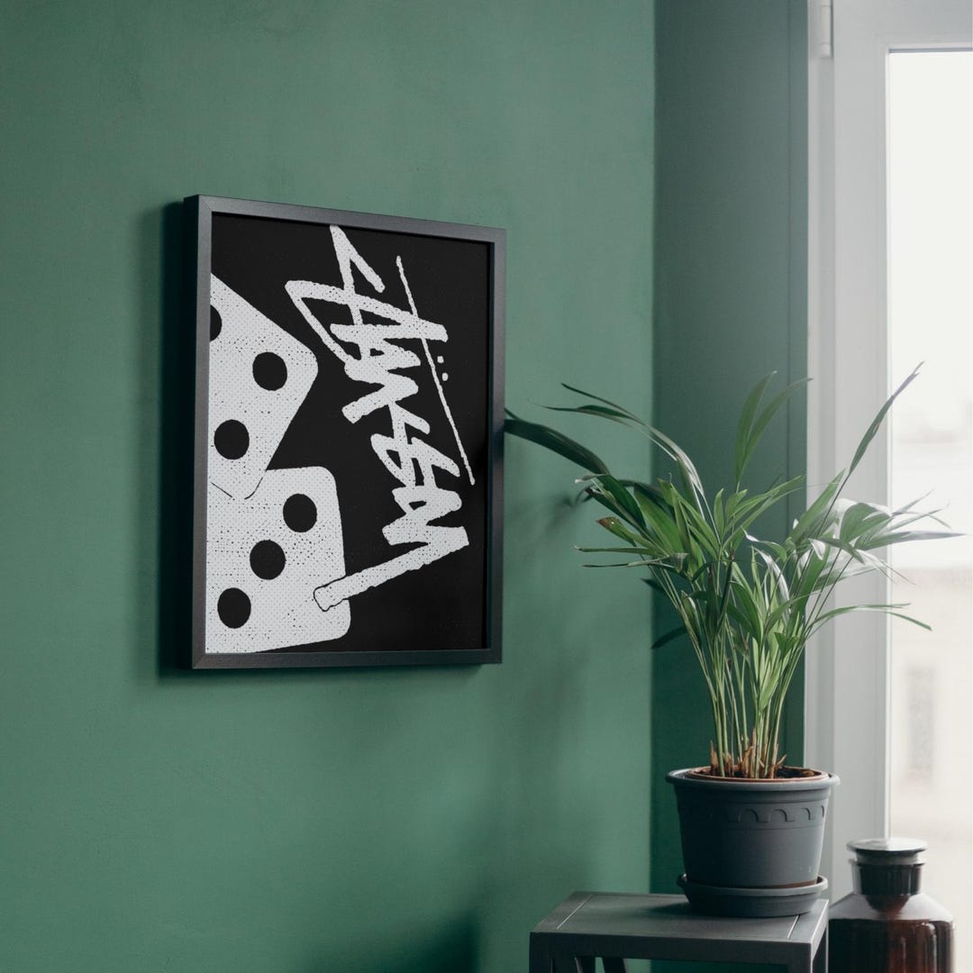 Stussy Inspired Poster Poster for Bedroom Hypebeast Pop Art Wall Print ...