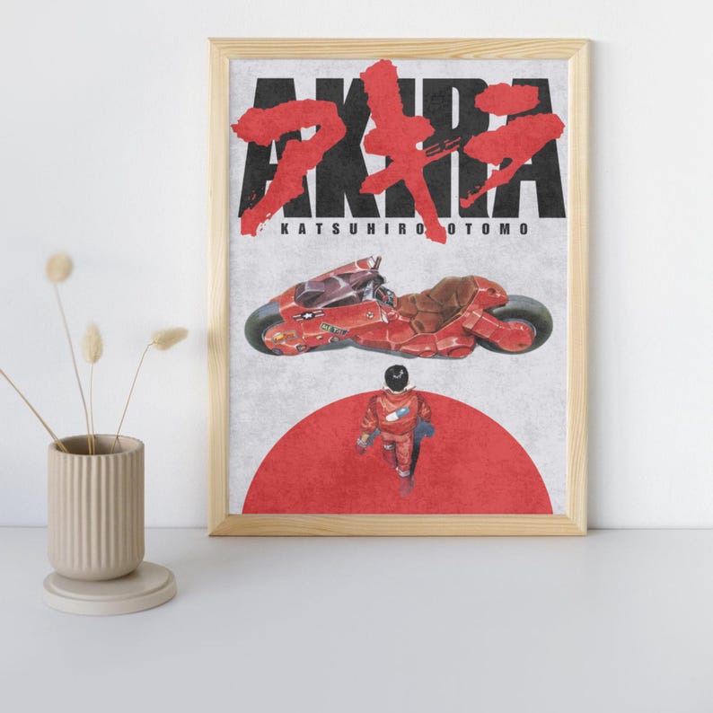 Akira Poster, Anime Poster, Manga Poster, Digital Poster Prints, Modern ...