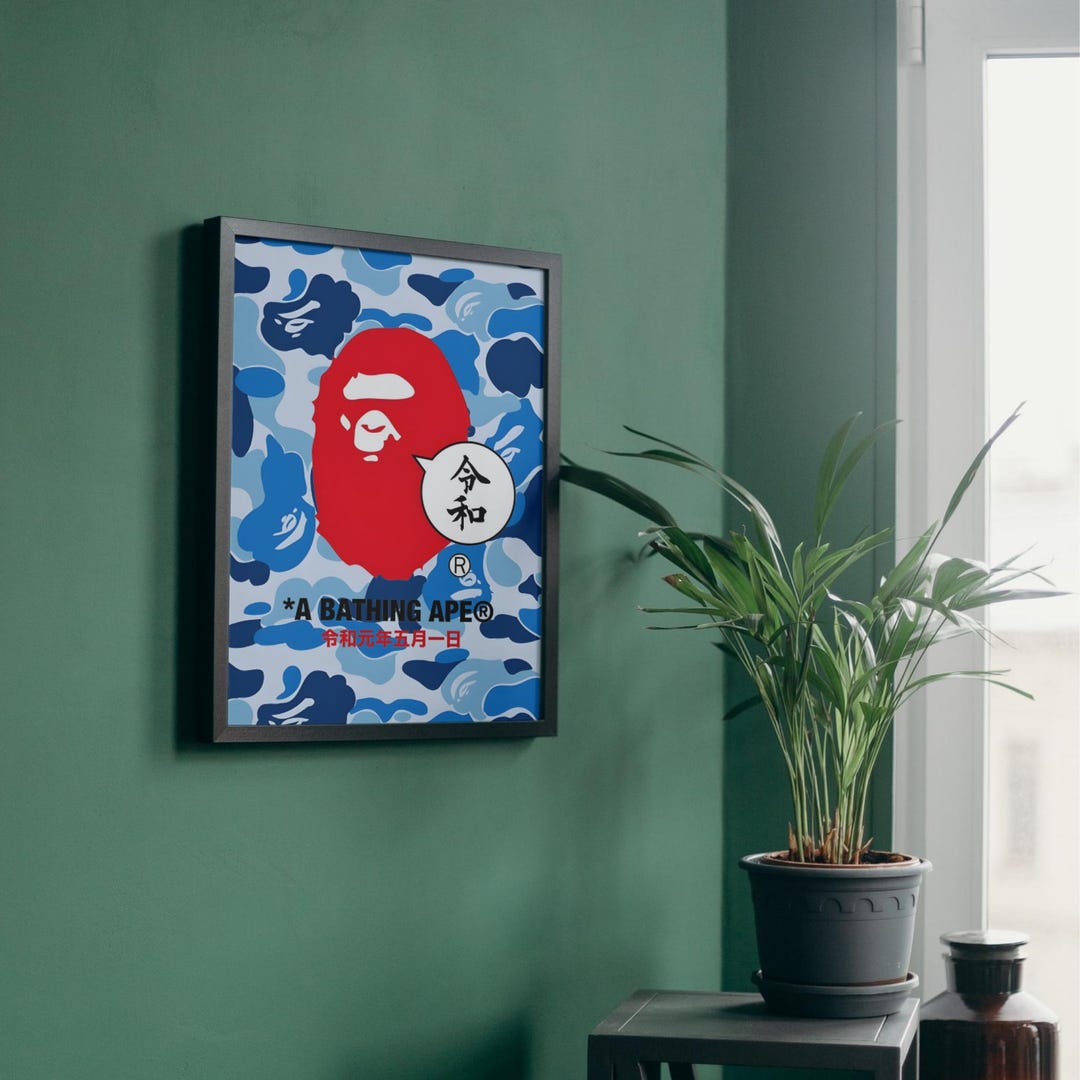 Bape Poster Bape Wallpaper Printable Art Minimalist Hypebeast Decor ...