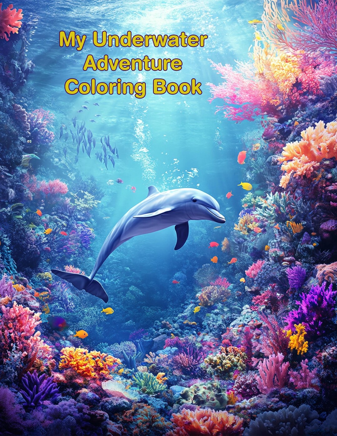My Underwater Adventure Coloring Book - Etsy